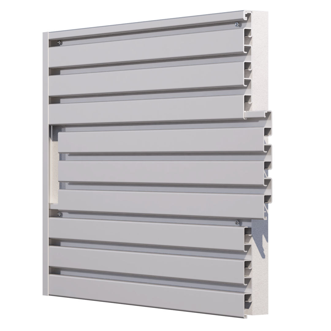 Slatwall - Interlocking System - Interlocking Slatwall Panel: 1/2 ...
