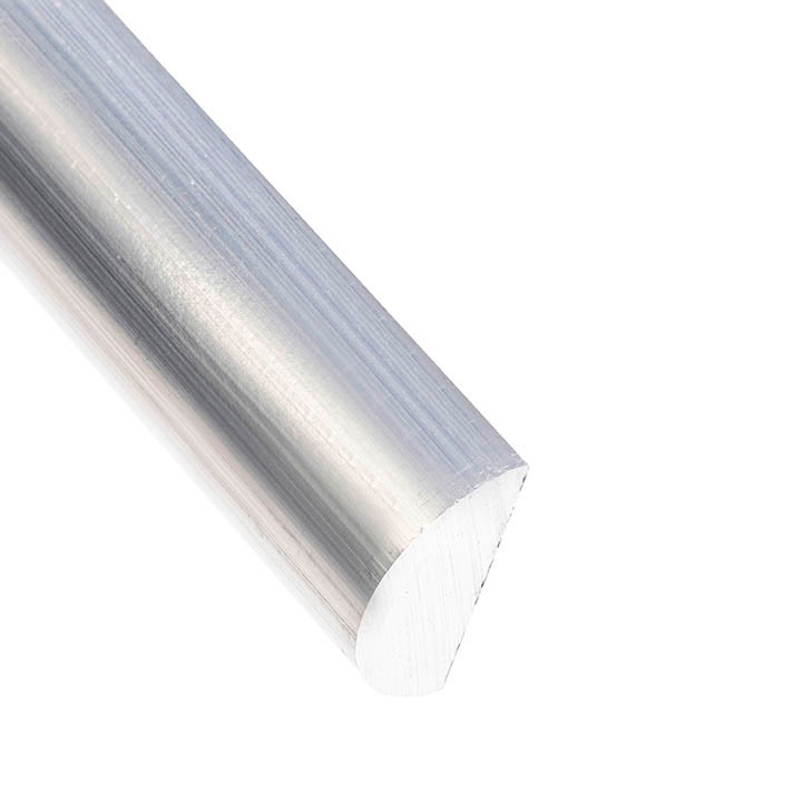 Round Bar - Half Round Bar: 1/2" Outside Diameter - 6061-T6 Aluminum ...