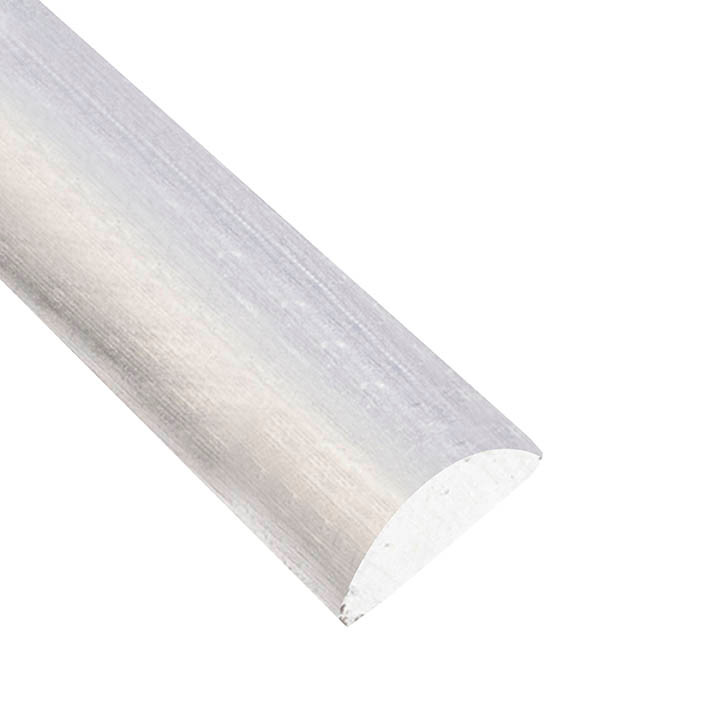Round Bar - Half Round Bar: 3/4" Outside Diameter - 6061-T6 Aluminum ...