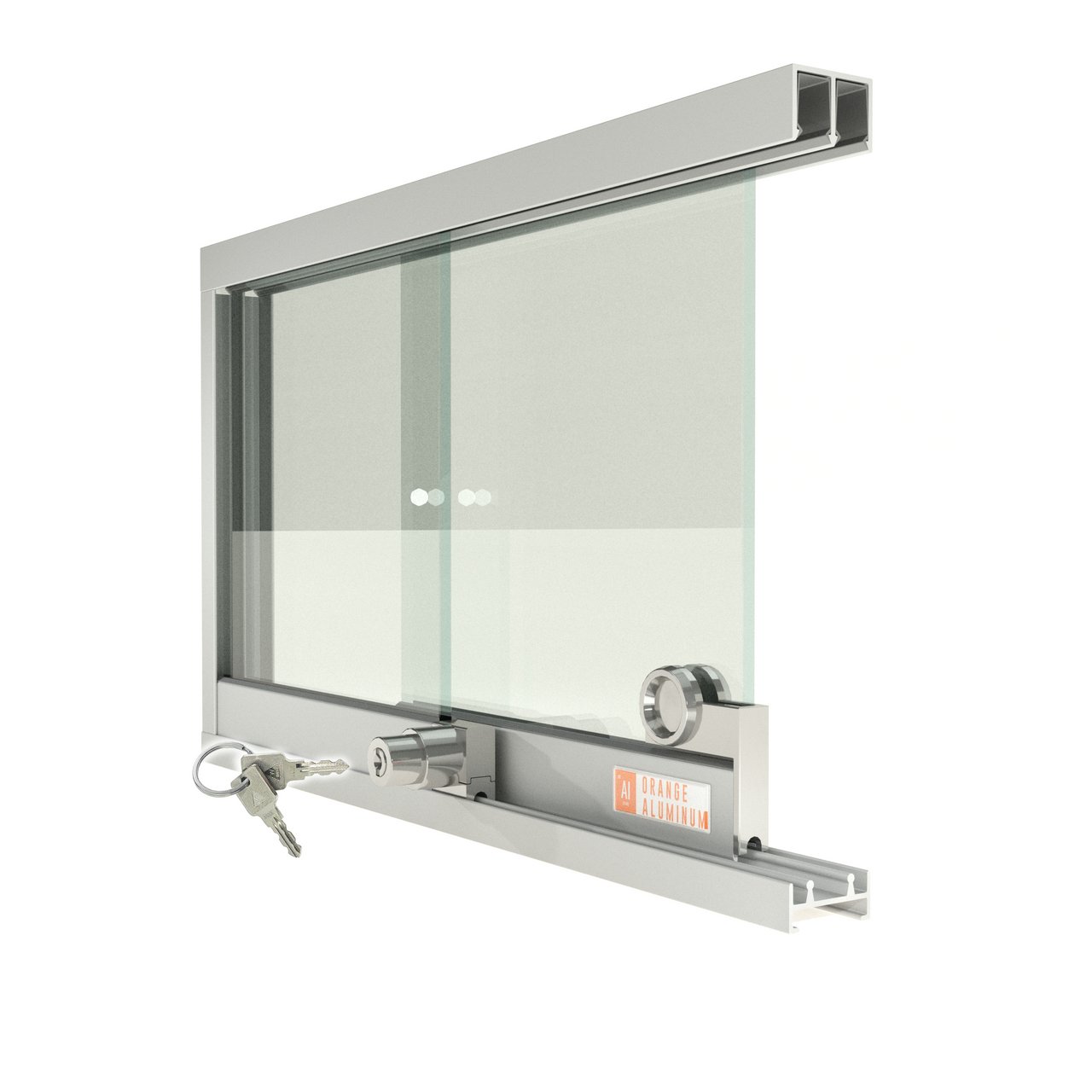 Slide Track - Locking - Deep Security Base: 1-3/16" Width x 1/2" Height ...