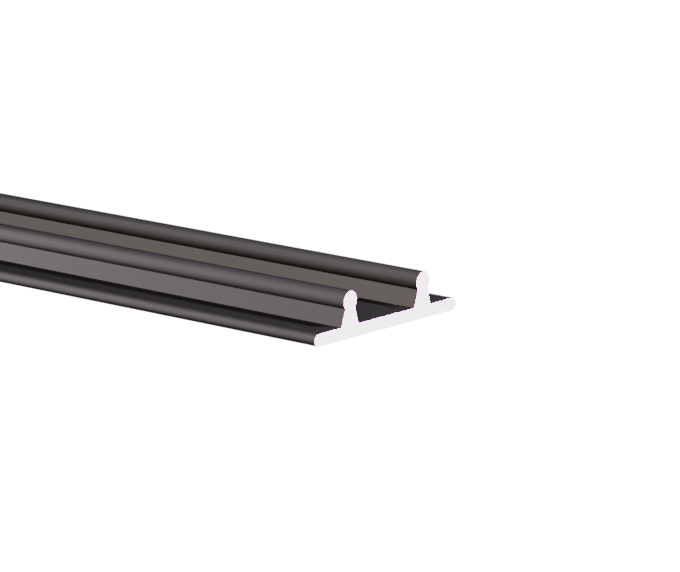 Slide Track - Economy - Lower Track Base: 1-3/16" Width x 1/4" Height x ...