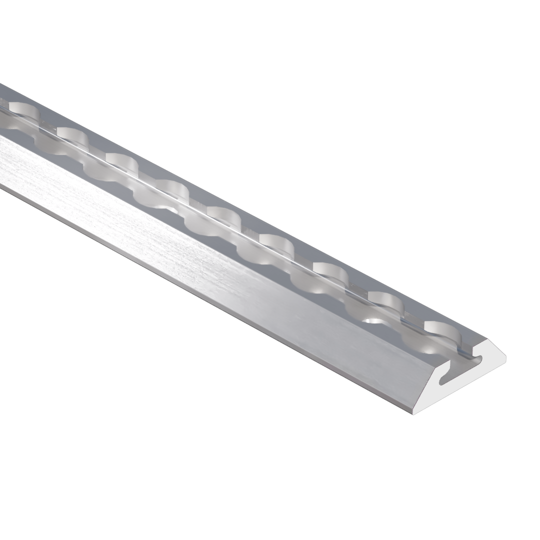 L Track: 1-3/4" Width x 9/16" Height - 6063-T5 Aluminum | Orange Aluminum