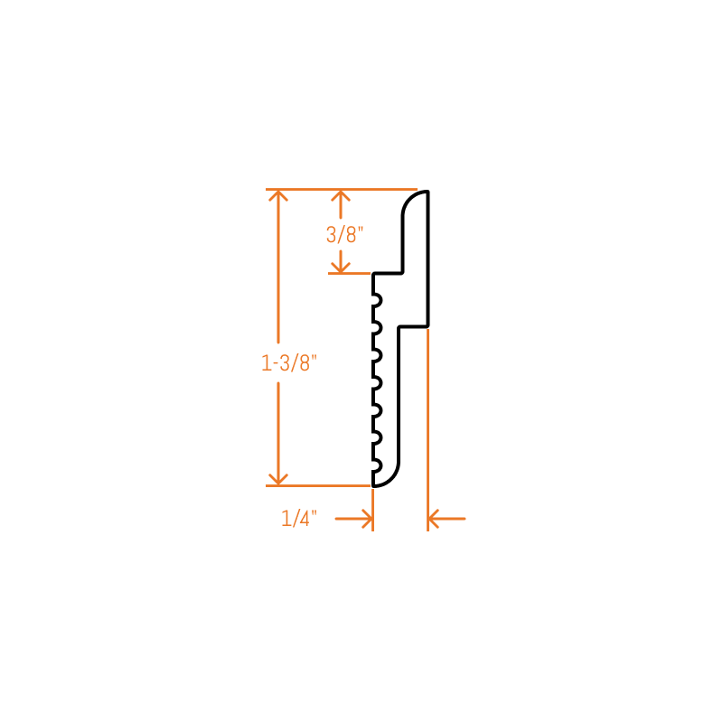 Hanging Cleat: MF375 (2" Clip) - Z Clip - 6063-T5 Aluminum | Orange ...