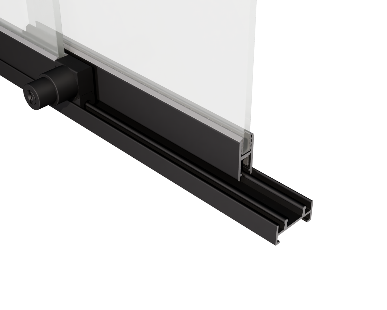 Locking Slide Track Kit - Fits 1/4" - 6063-T5 Aluminum | Orange Aluminum