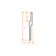 Hanging Cleat: MF625 - Panel Rail - 6063-T5 Aluminum | Orange Aluminum