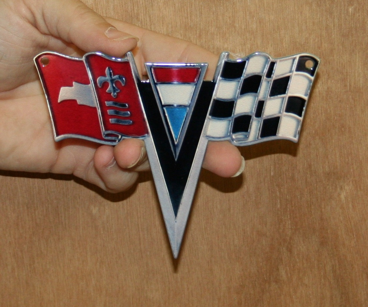 1963-64 Corvette Nose Emblem Steel Sign
