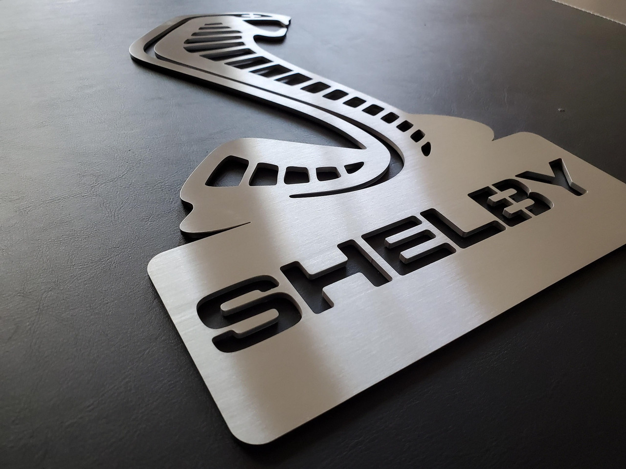Shelby Cobra Snake Stainless Steel Sign