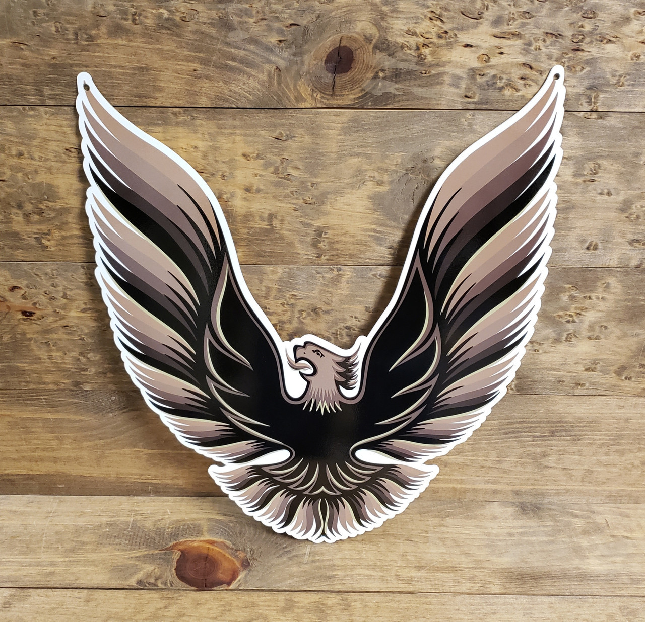1978-81 Pontiac Firebird Trans Am Emblem Steel Sign - Brown