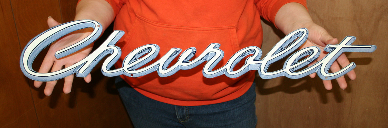 Chevrolet Cursive Logo Differences In 57 CHEVROLET Scripts. | Chevy