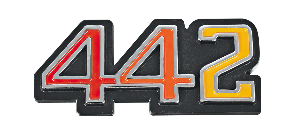 Oldsmobile 442 Color Logo Flat Steel Wall Sign