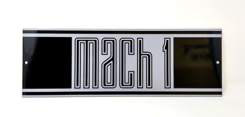 2021 Mustang Mach 1 Logo Steel Sign