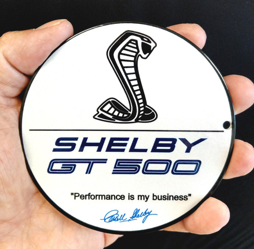 Shelby GT500 Carroll Shelby Signature Steel Sign