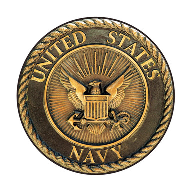 US NAVY Flat "Bronze" Steel Sign