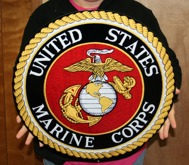 United States Marine Corps Flat Round Steel Sign