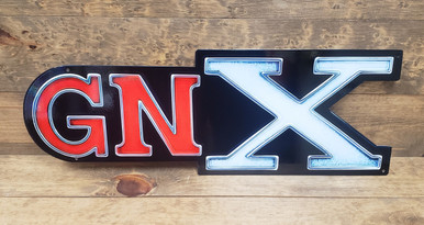 Buick Grand National GNX Emblem Logo Wall Art Flat Steel Sign