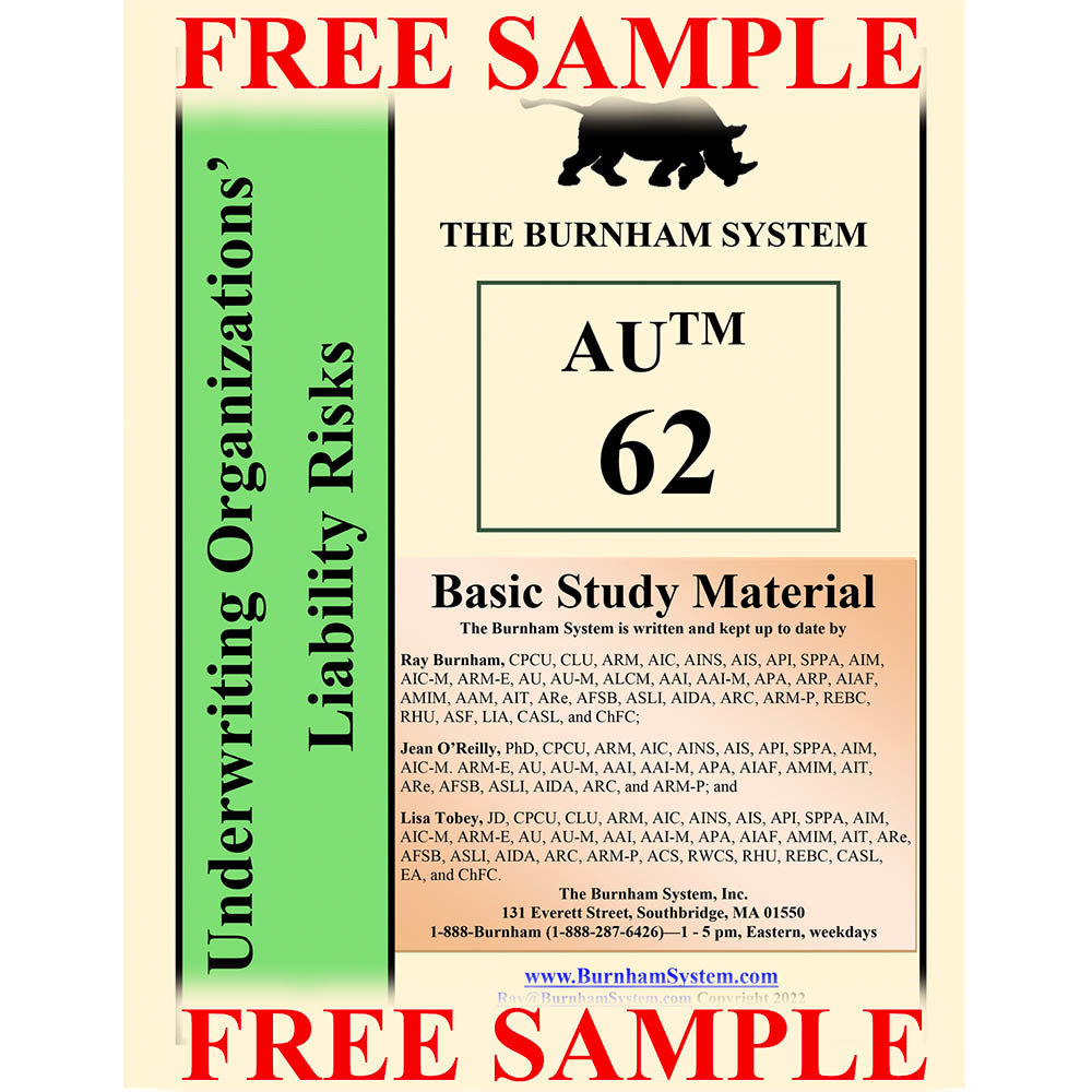 Free Sample -AU 62- Printable PDF