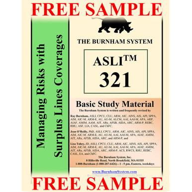 Free Sample -ASLI 321- Printable PDF