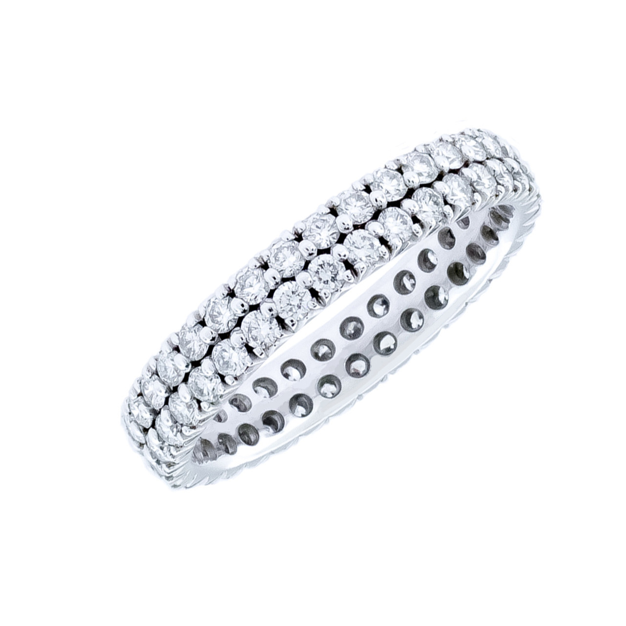 Double Row Diamond Wedding Band | Wedding Bands | Diamond Wedding Bands