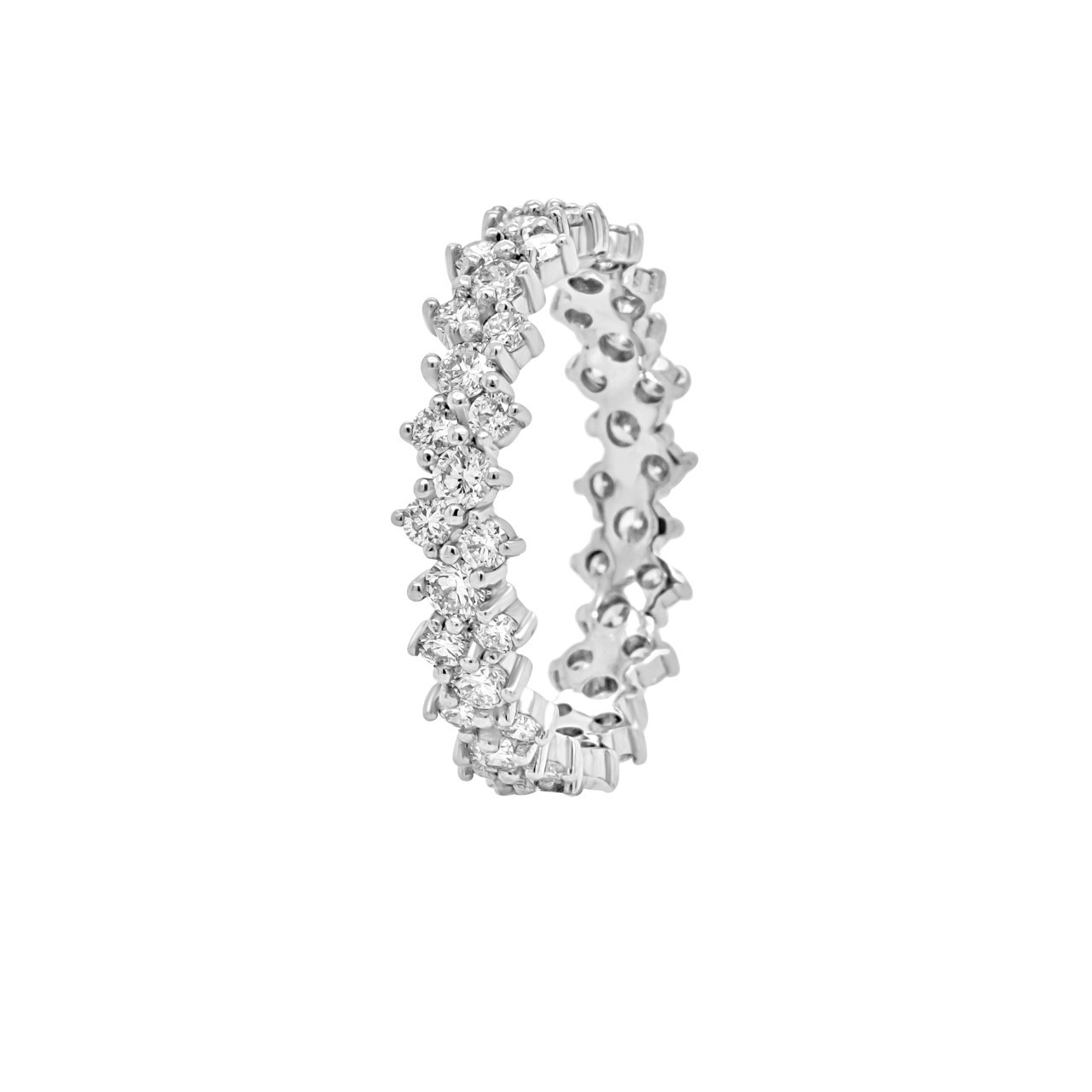 Cluster Diamond Wedding Band | Diamond Wedding Bands NYC | Wedding ...