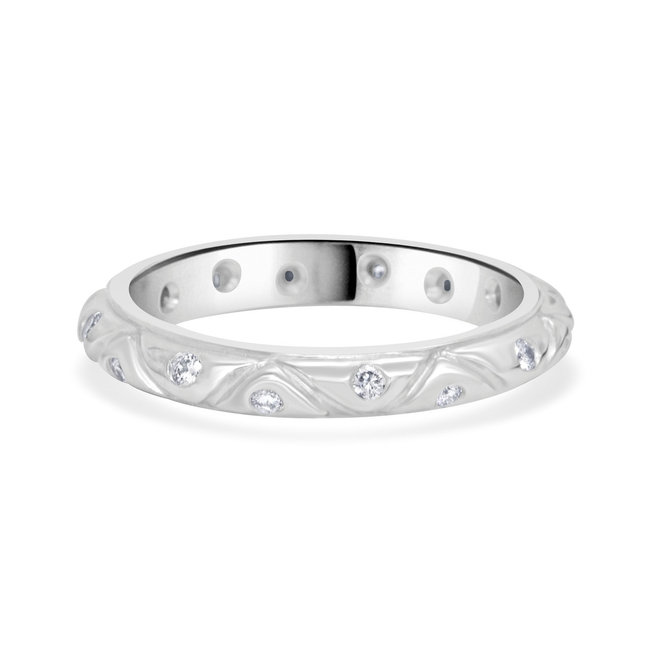 Organic Design Eternity Band | Wedding Bands NYC | Diamond Eternity ...