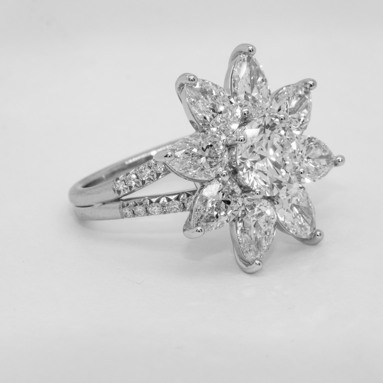 Flower Diamond Ring | Custom Jewelry | Custom Engagement Ring NYC