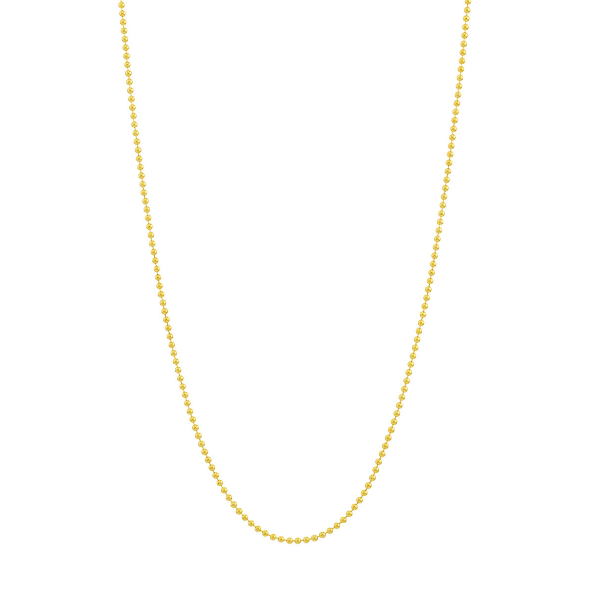 14K Yellow Gold Ball Chain - 1mm width