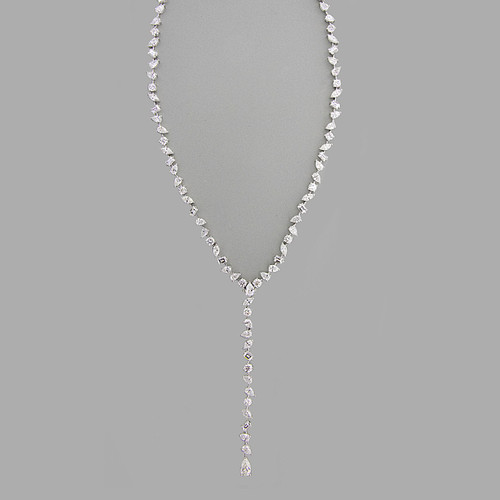 Multi Shape Diamond Y Necklace | Custom Jewelry Design NYC | Diamond ...