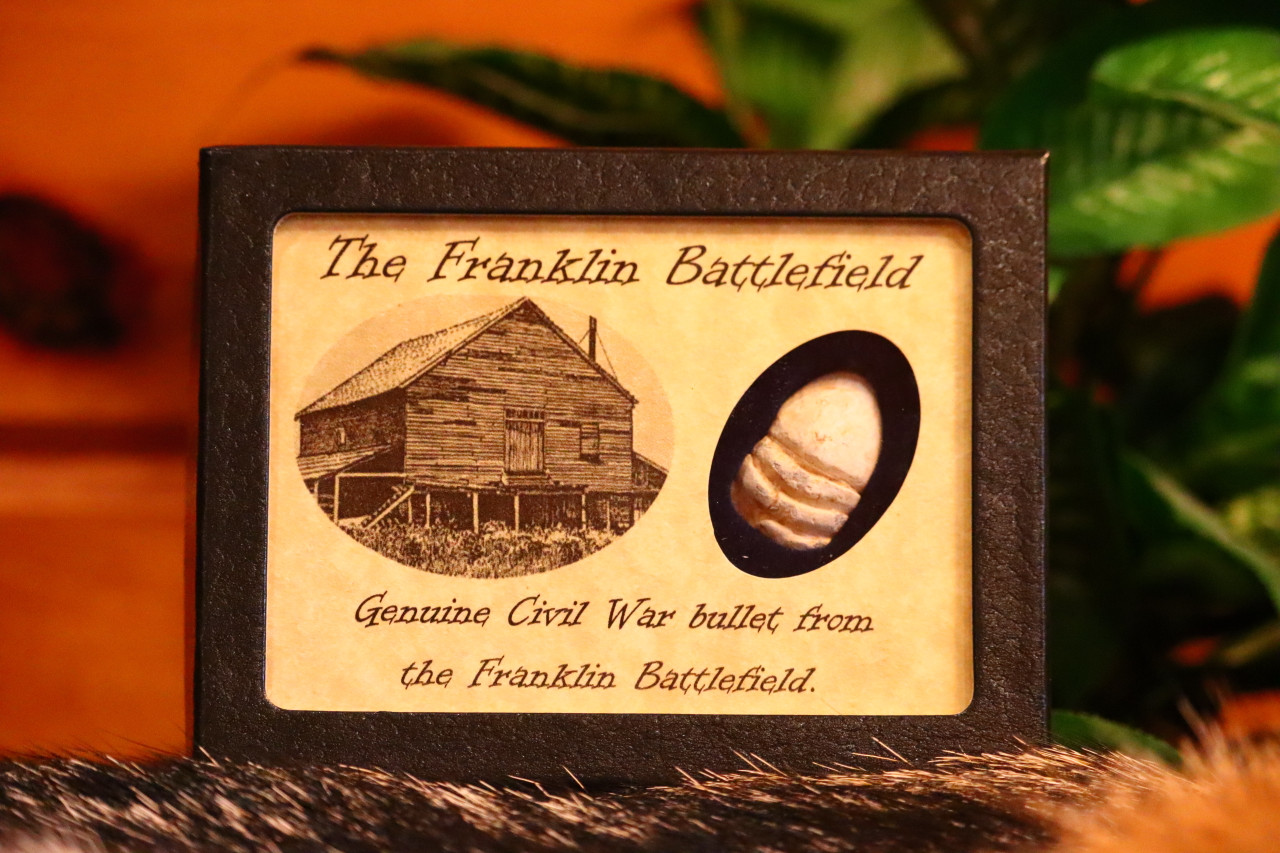 Shot Bullet from the Battle of Franklin, Tennessee with Display Case ...