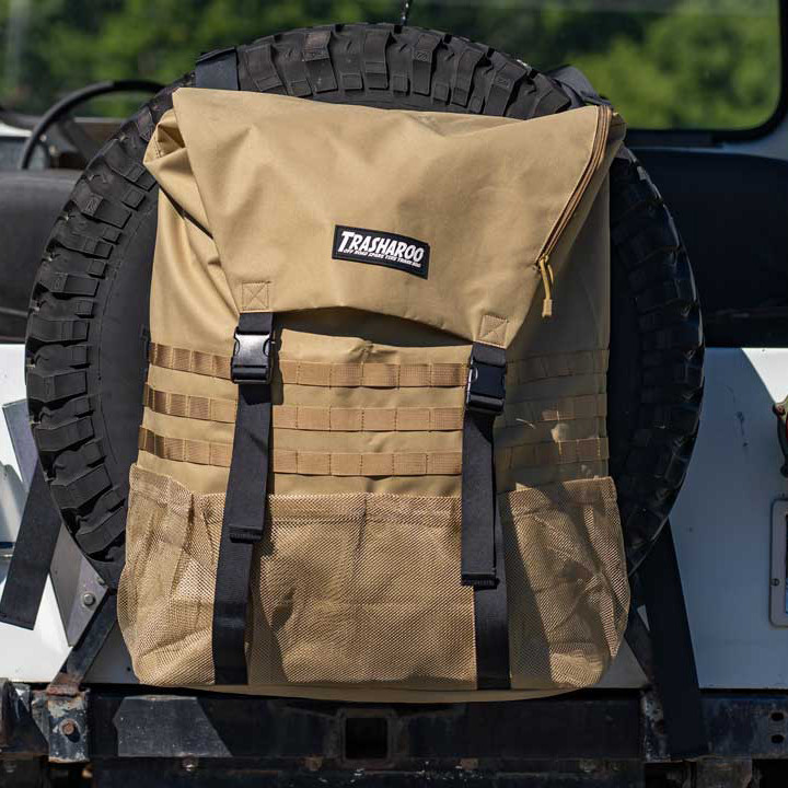 Trasharoo Spare Tire Trash Bag - Tan | Spare Tire Garbage Bag