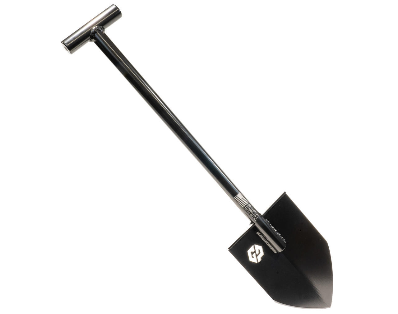 CS-1 Camp Shovel - One Piece - Black - OK4WD