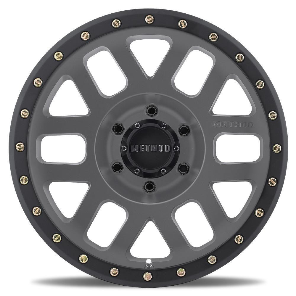 Method MR309 Grid 18x9 +18mm Offset 8x180 130.81mm CB Titanium/Black ...
