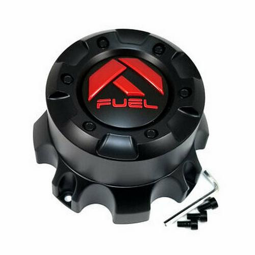 FUEL FIVE BAR CAP - BLACK ON BLACK 8 LUG - OK4WD