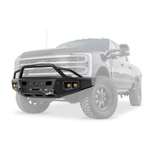 WARN ASCENT HD BUMPER SILVERADO HD WITH PRERUNNER GUARD 110914 - OK4WD