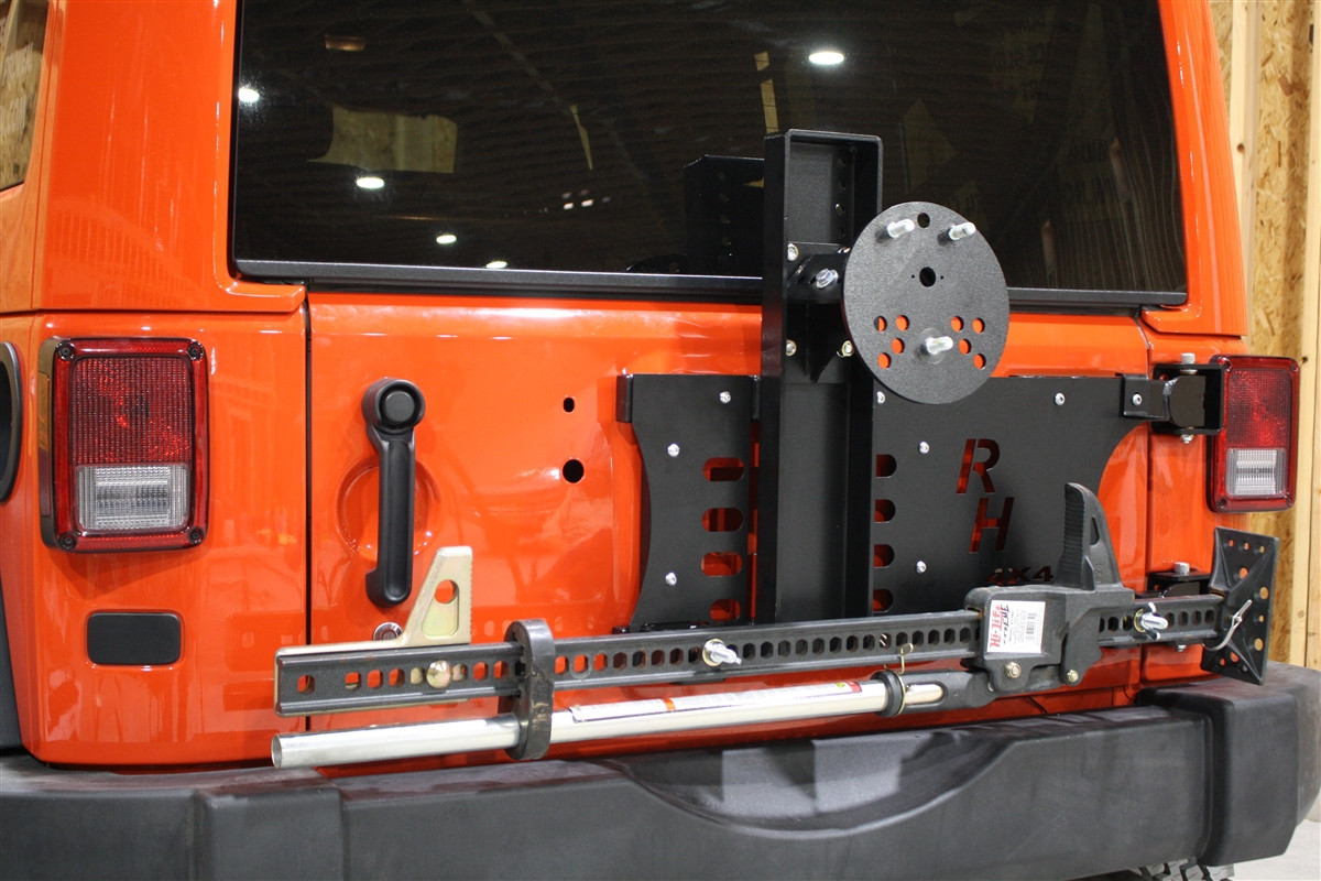 Rock Hard 4x4 Freedom Series Body Mount Tire Carrier for the Jeep ...