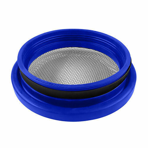 Turbo Screen 5.0 Inch Blue Stainless Steel Mesh W/Stainless Steel Clamp ...