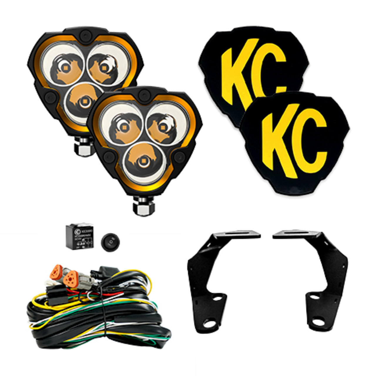 KC HiLites KC HiLITES FLEX ERA 4 - 2-Light System - Ditch Mount - 40W ...