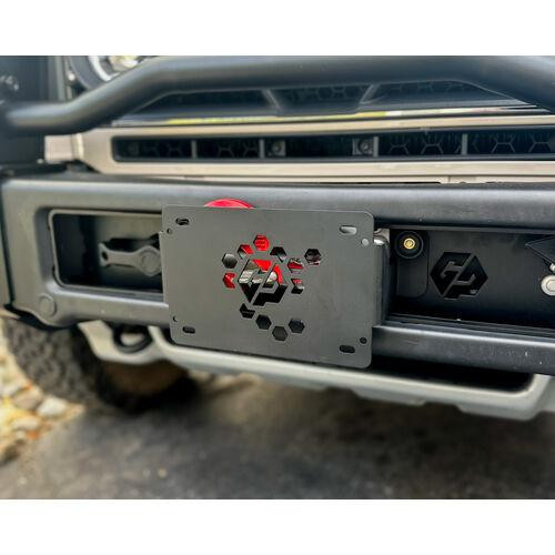 GP Ineos Grenadier Winch Kit - Front License Plate Mounting Kit - OK4WD