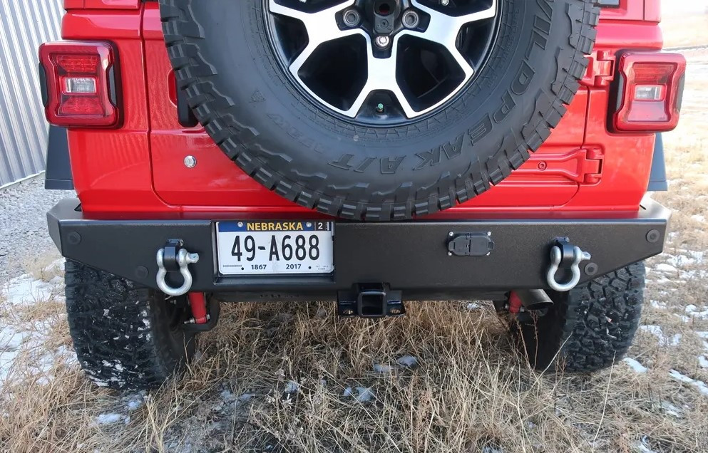 Rock Hard 4x4 Aluminum Patriot Series Rear Bumper w/o Tire Carrier for ...