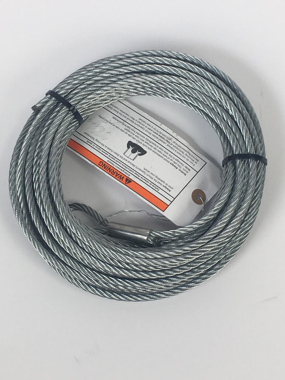 WARN WIRE ROPE ASSEMBLY 5/16 Inch Diameter x 100 Foot Length 24900 - OK4WD