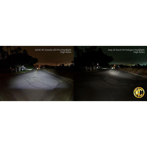 KC HiLites KC Hilites 7 in Gravity LED Pro - 2-Headlights - 40W Driving ...