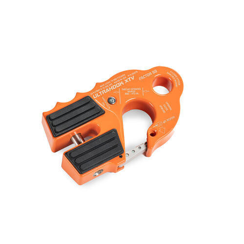 ULTRAHOOK XTV WINCH HOOK WITH SHACKLE MOUNT -- RED - OK4WD