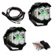 LP4 Pro LED Auxiliary Light Pod Pair Light Pattern Driving/Combo Green ...