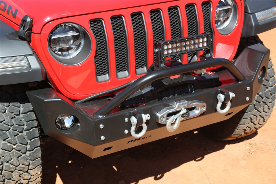 Rock Hard 4x4 Aluminum Patriot Series Full Width Front Bumper for Jeep ...