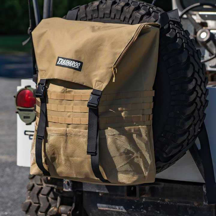 Trasharoo Spare Tire Trash Bag - Tan | Spare Tire Garbage Bag