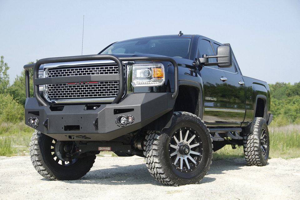 Premium Heavy Duty Winch Front Bumper GM14-A3150-B - OK4WD