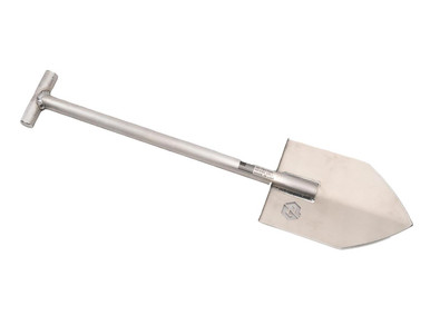 CS-1 Camp Shovel - One Piece - Raw Aluminum - OK4WD B2B