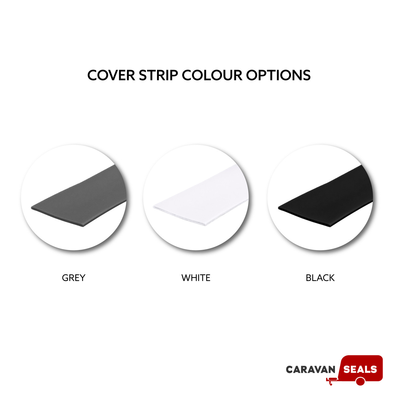Cover Strip for Caravan Window Seals (23mm Wide)