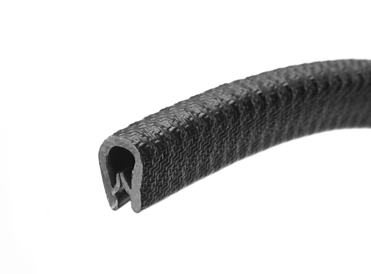 Black Self-Gripping Rubber Edge Trim (To Fit 1.5mm-3mm Edge)