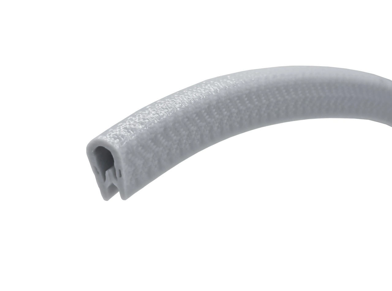 Grey Self-Gripping Rubber Edge Trim (To Fit 1.5mm-3mm Edge)