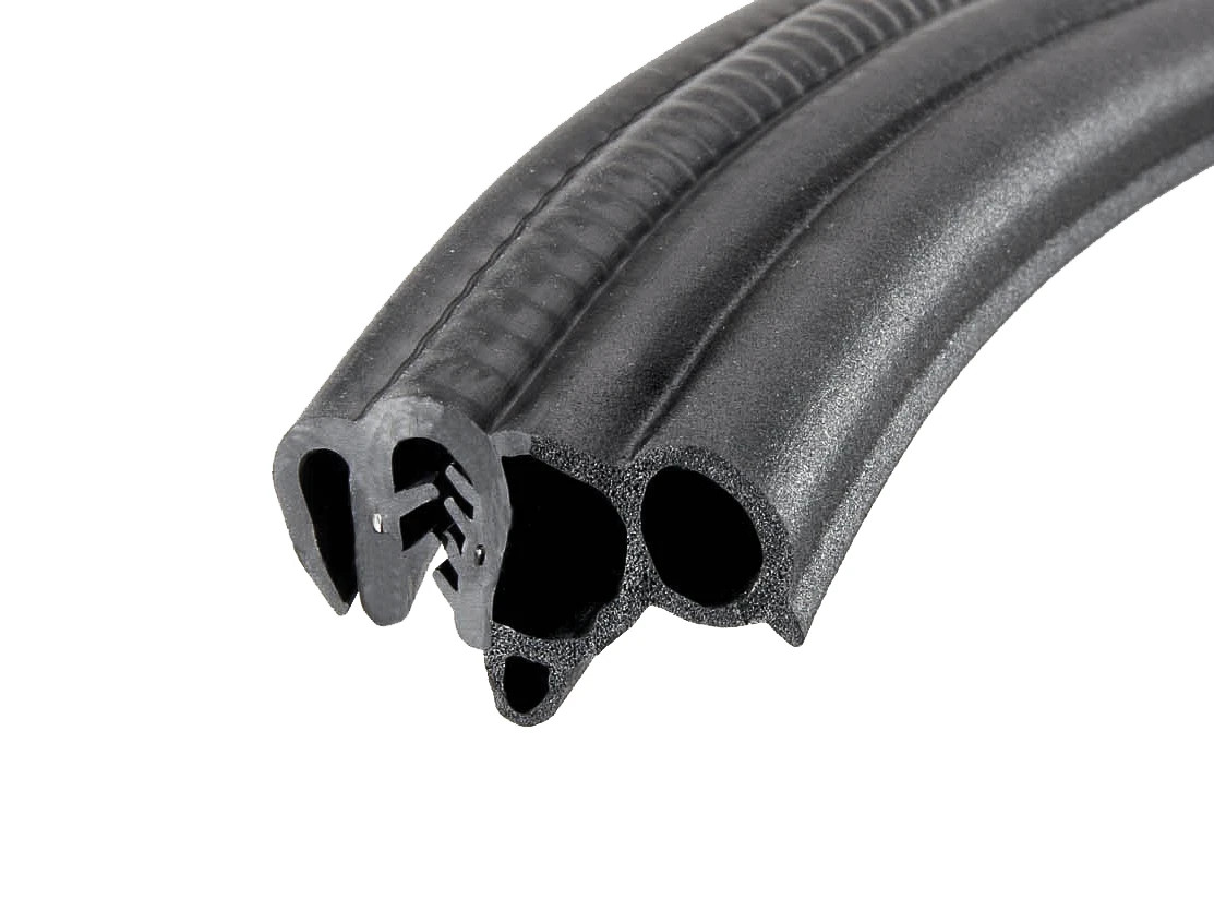 Self-Gripping Rubber Edge Trim With Side Bulb Seal